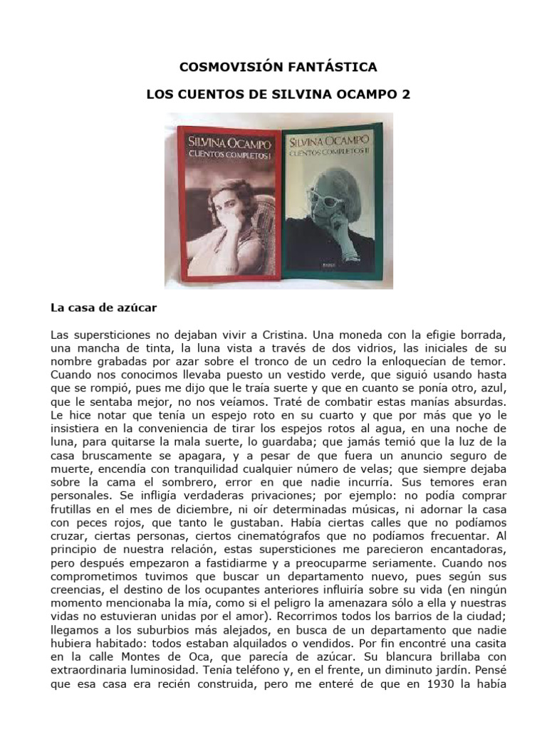 Int2 - SILVINA OCAMPO 2 | PDF