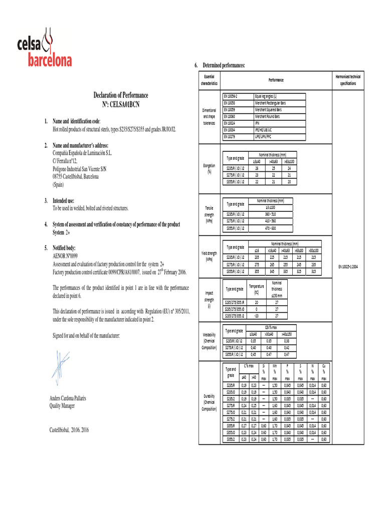CELSA Barcelona | PDF | Secondary Sector Of The Economy | Mechanical ...