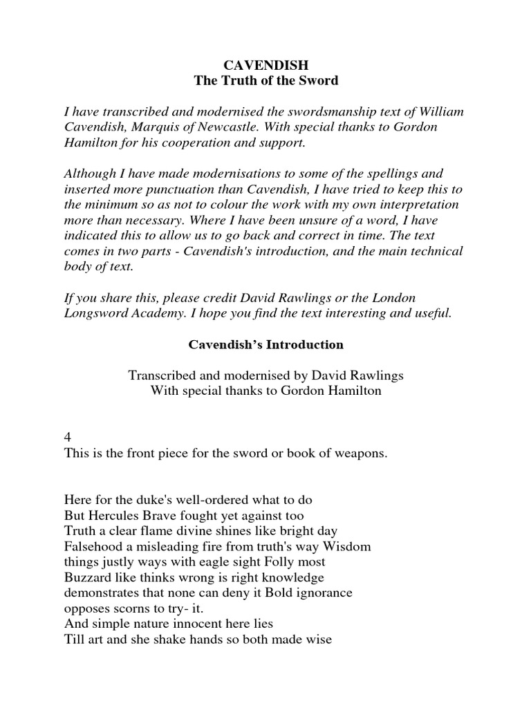 Cavendish Intro | PDF | Truth | Reason