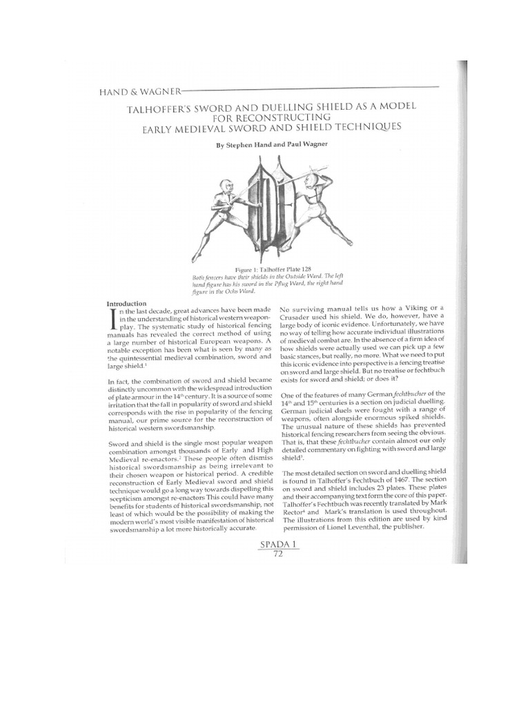Hand and Wagner Sword and Shield | PDF