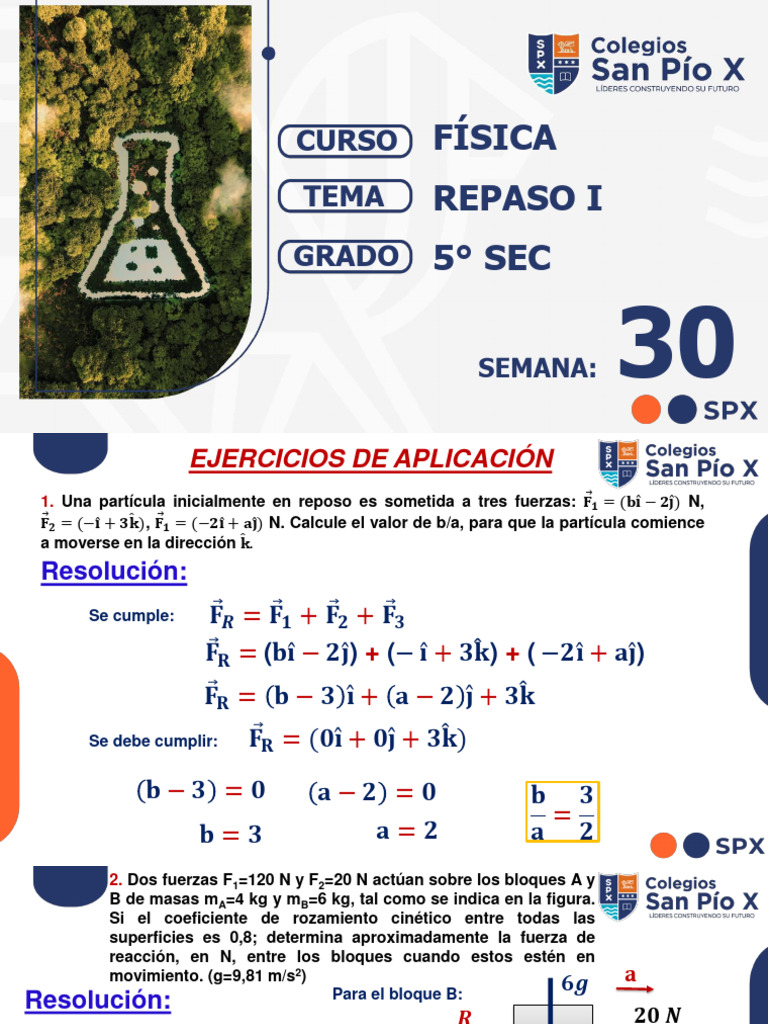 Física 5° Sec - Semana 30 - Repaso I | PDF