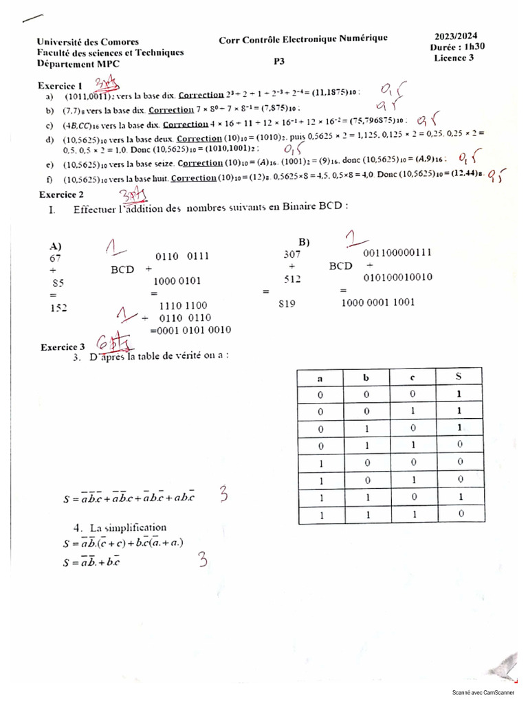 Correction Du Devoir | PDF