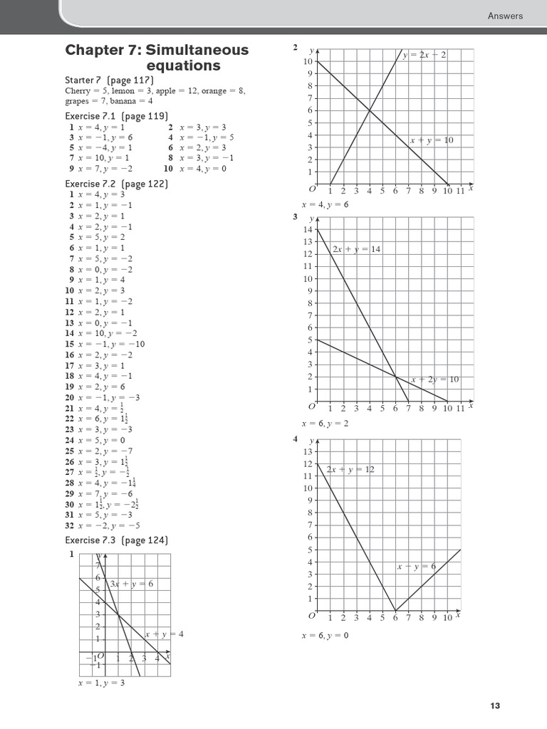 Answers To Chapter 7 | PDF