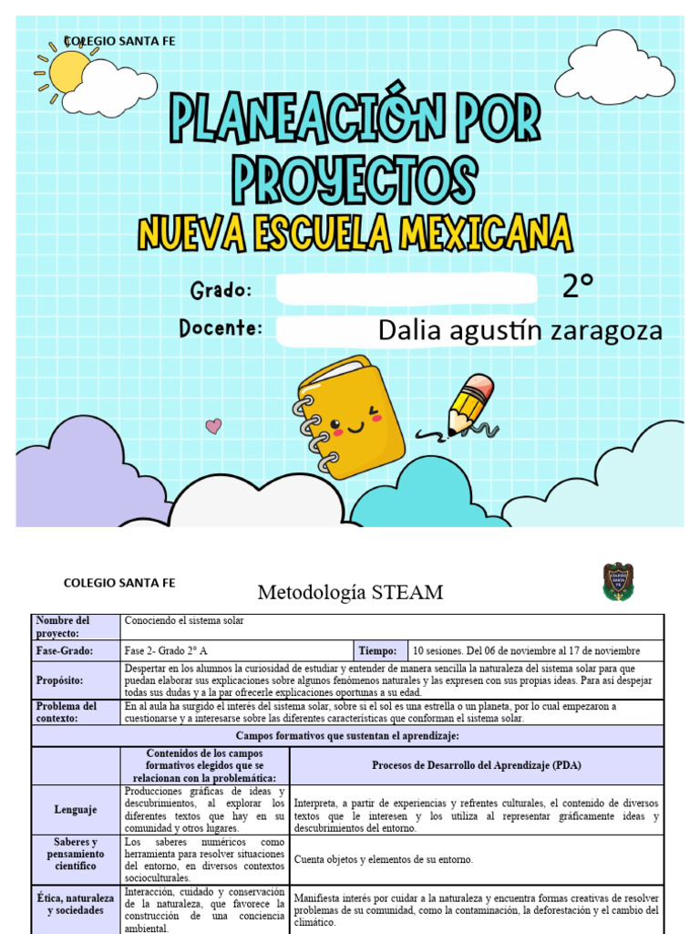 Proyecto Del Sistema Solar | PDF | Naturaleza | Aprendizaje