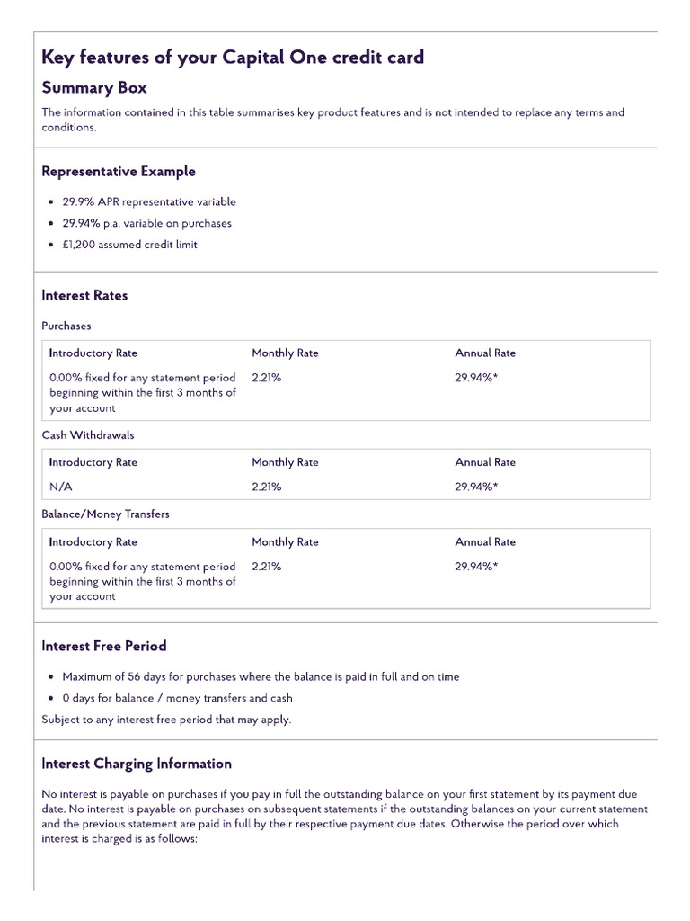 Credit Card Terms 1 | PDF