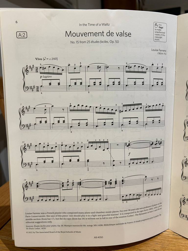 Mouvement de Valse by Farrenc | PDF
