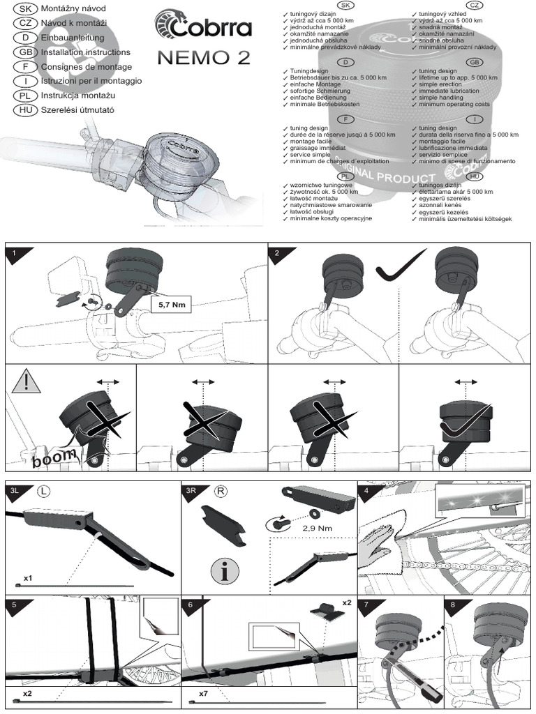 Cobrra Nemo 2 Handleiding NL | PDF