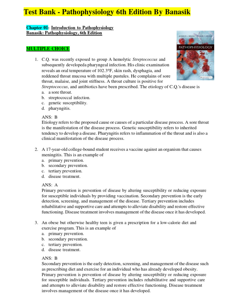 Pathophysiology 6th Edition Banasik 54 Chapters V2 | PDF | Action ...