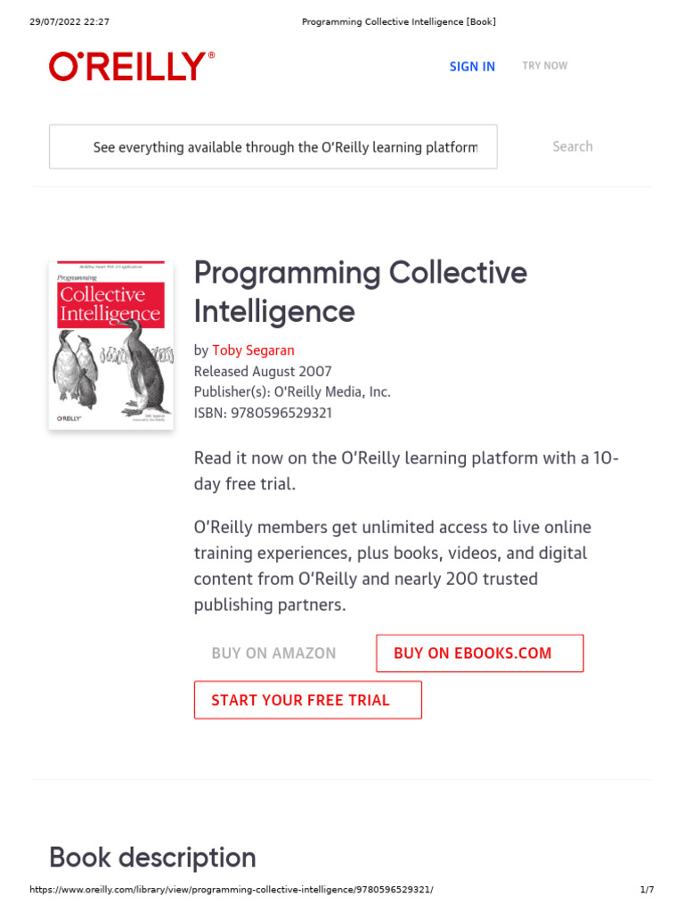 4 - Programming Collective Intelligence (Book) | PDF