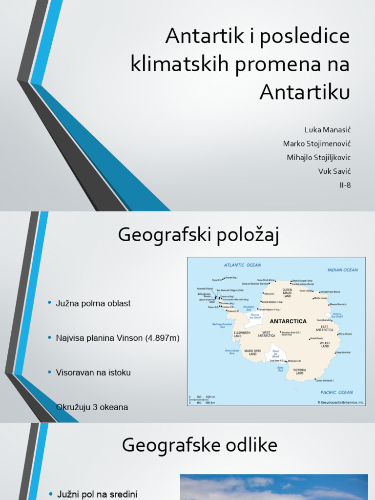 Antartik I Posledice Klimatskih Promena Na Antartiku | PDF