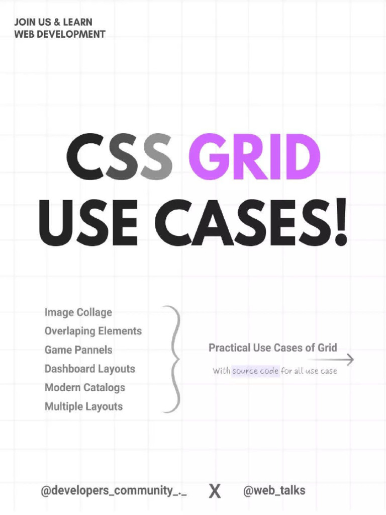CSS Grid Use Cases | PDF