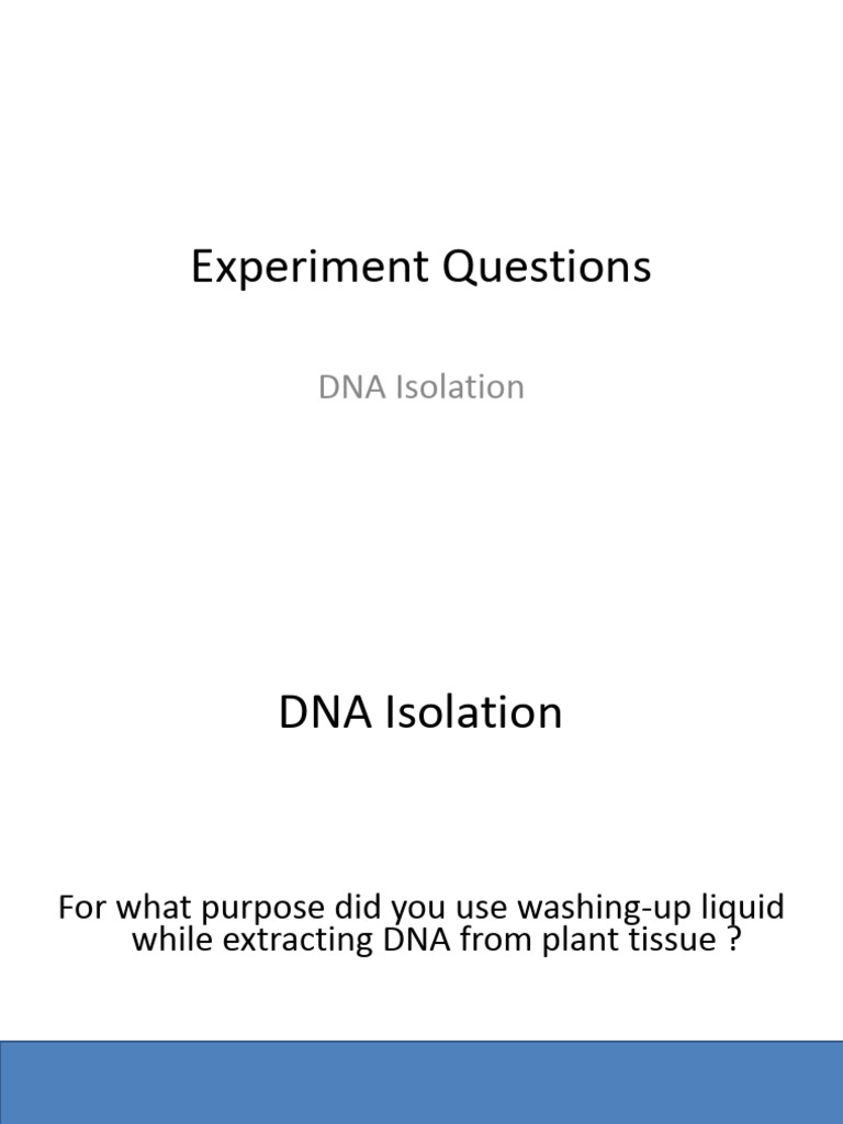 DNA Isolation | PDF