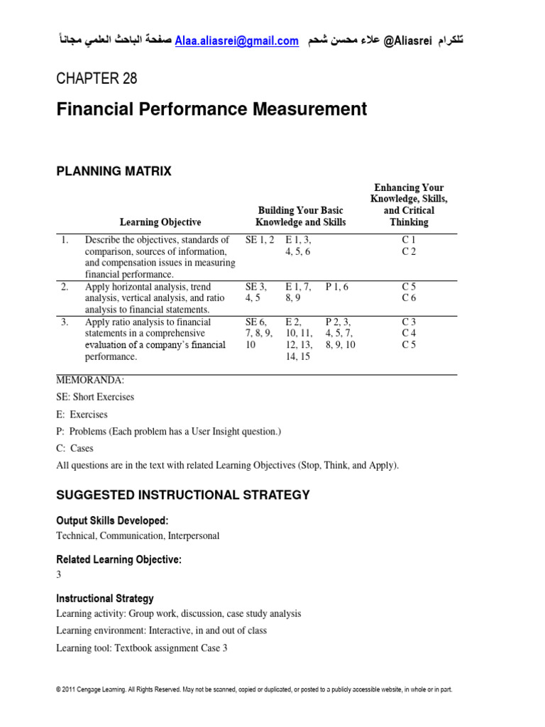 Needles Finman Irm Ch28 | PDF | Equity (Finance) | Revenue