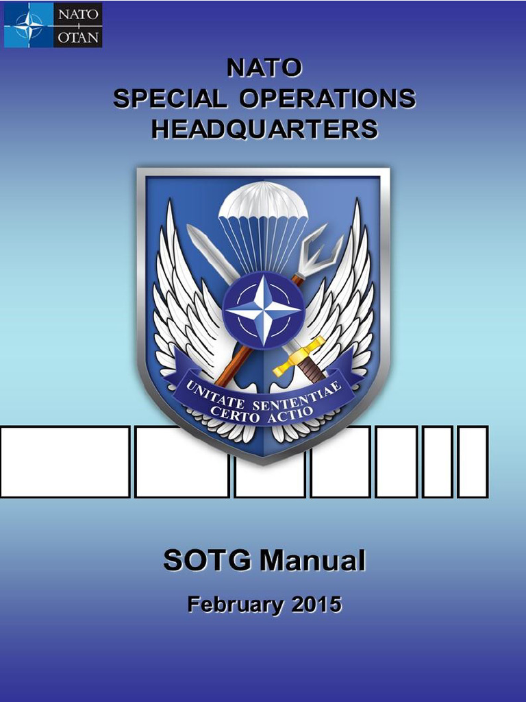 NATO Special Operations Task Group Manual | PDF | Intelligence ...