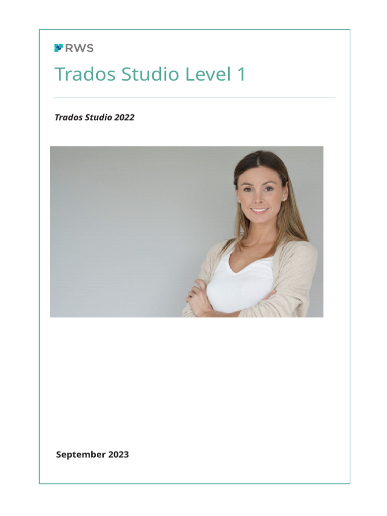 01 - EN - Trados Studio 2022 Level 1 Workbook | Download Free PDF | Software | Computing