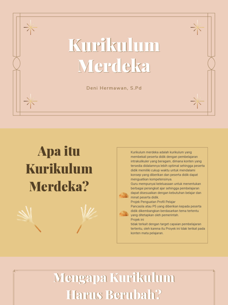 AKSI NYATA KURIKULUM MERDEKA - DENI HERMAWAN, S.PD | PDF | Karier & Perkembangan | Pengembangan Diri