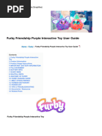 Furby Dictionary (English - Furbish Languages) | PDF
