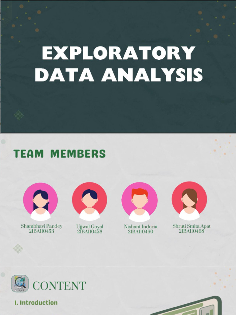 Exploratory Data Analysis Presentation | PDF