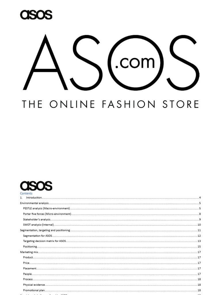 ASOS Assgnment On Marketing Management | PDF | Business | Finance ...