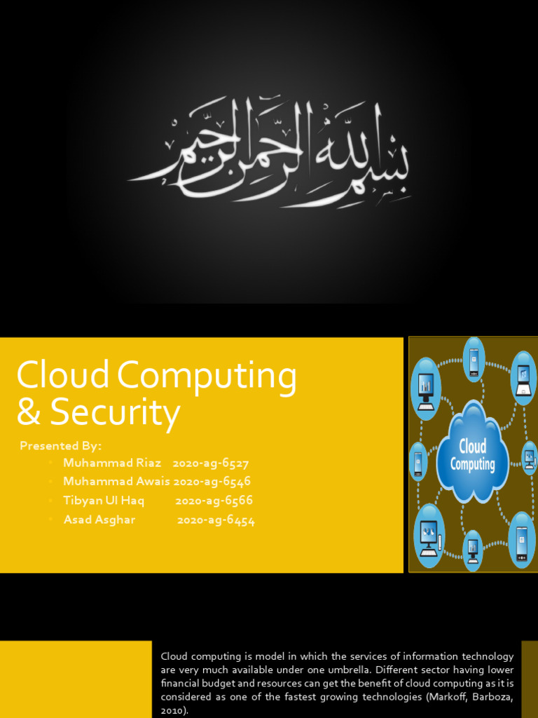 Cloud Computing & Security | PDF | Cloud Computing | Software As A Service