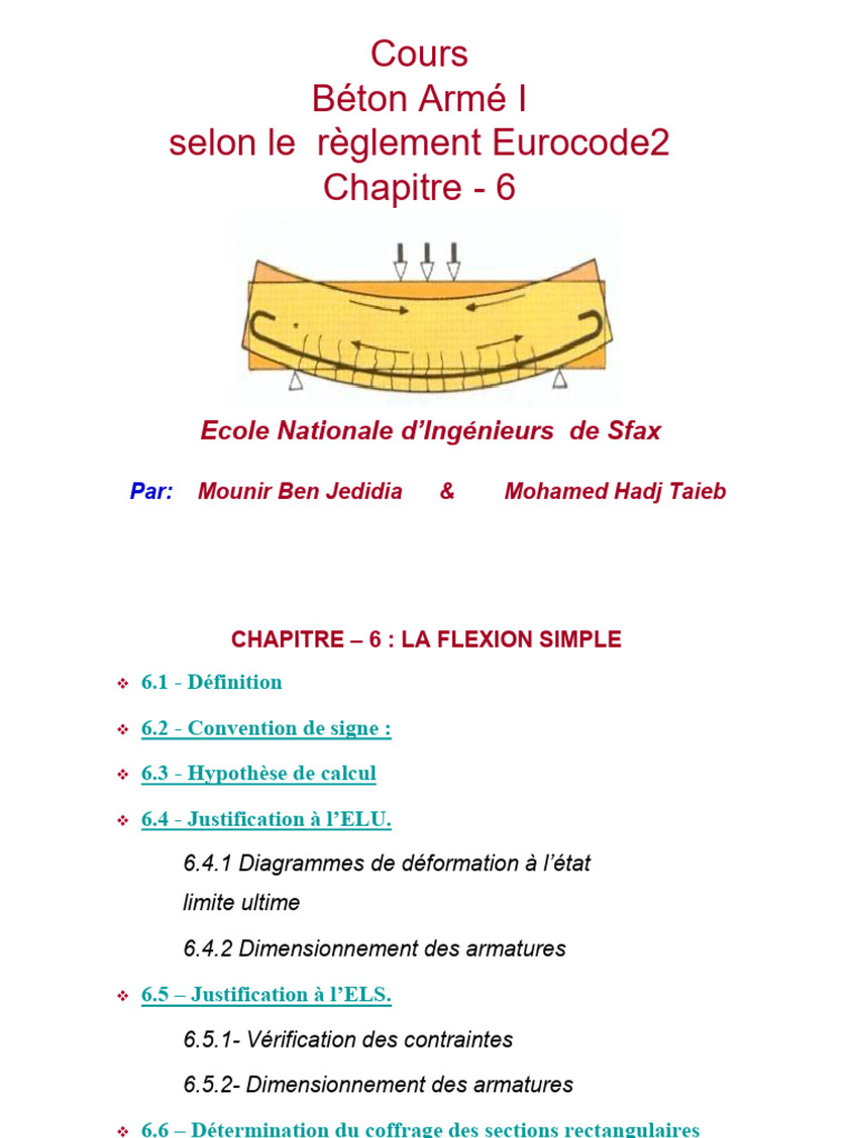 BAI EC2 Chap6 Flexion Simple 2023 | PDF
