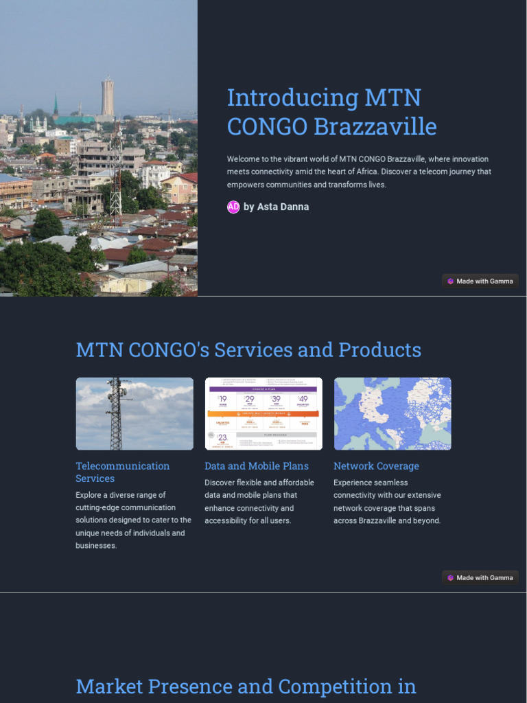 MTN Congo: Empowering Connectivity in Brazzaville | PDF ...