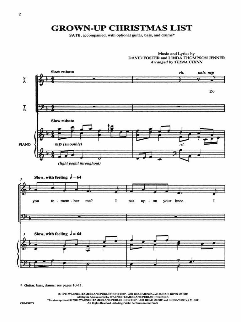 Grown Up Chirstmas List | PDF