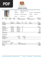 Govt Teacher Salary Slip | PDF