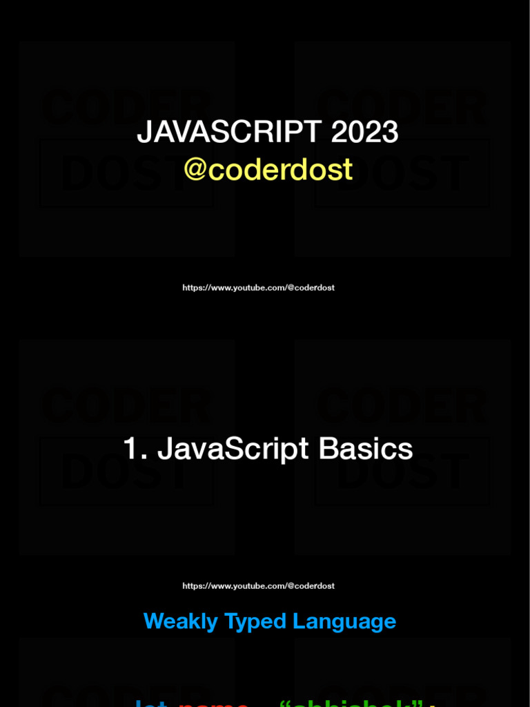 Slides | PDF | Data Type | Java Script