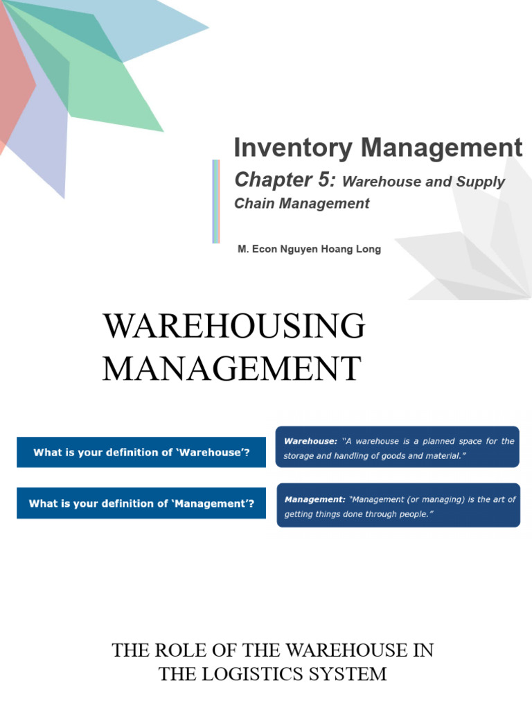 Warehouse Management Guide | PDF | Warehouse | Supply Chain