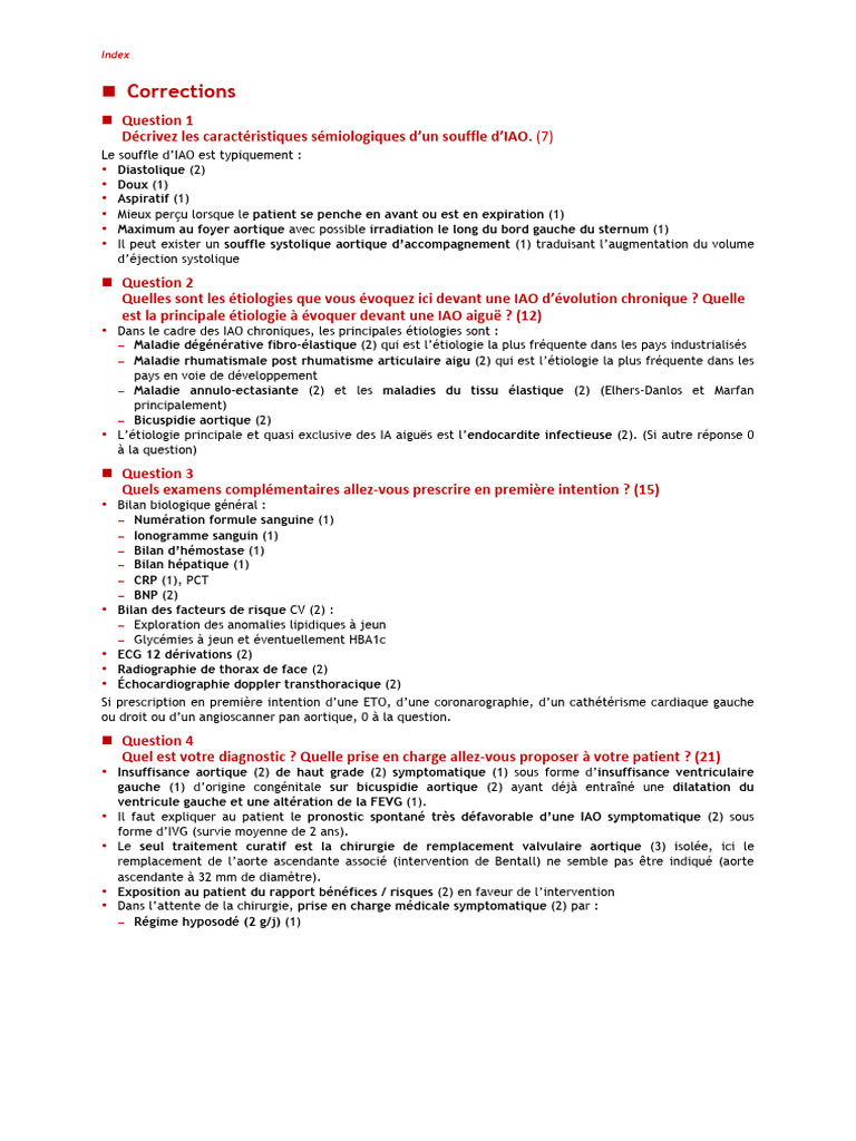 Caractéristiques et prise en charge de l'IAO | PDF | Aorte | Médecine