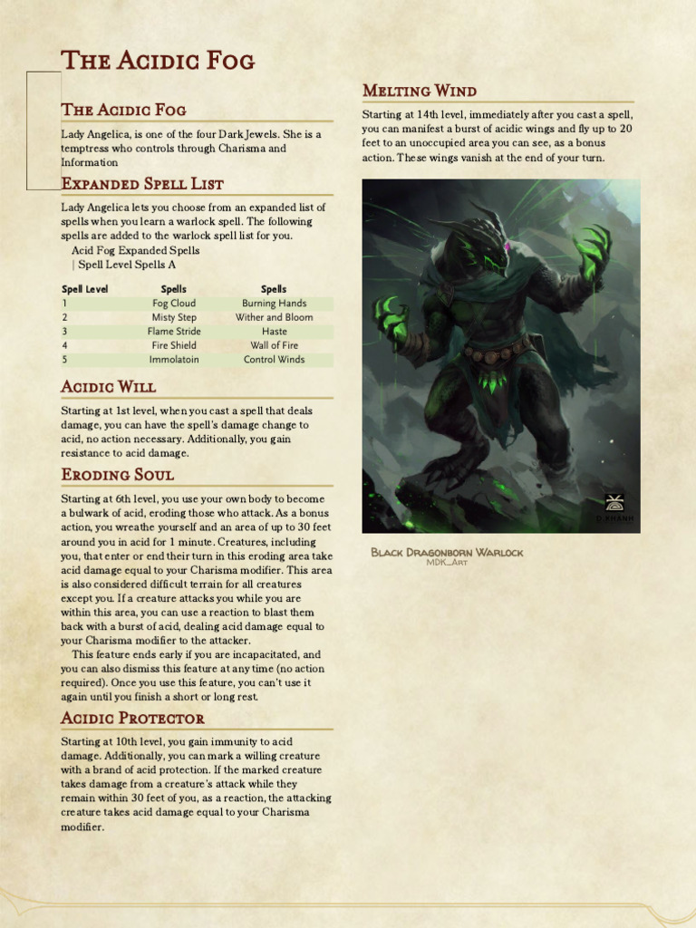 The Acidic Fog - The Homebrewery | PDF