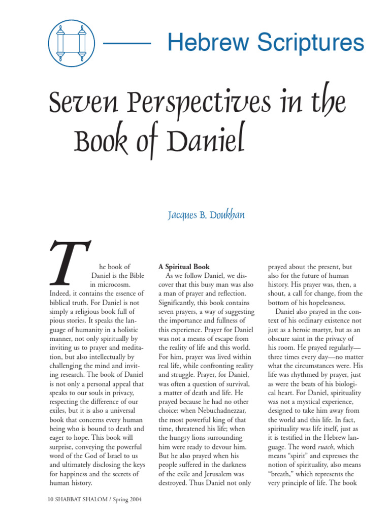 Seven Perspectives in The Book of Daniel | PDF | Book Of Daniel | Prayer