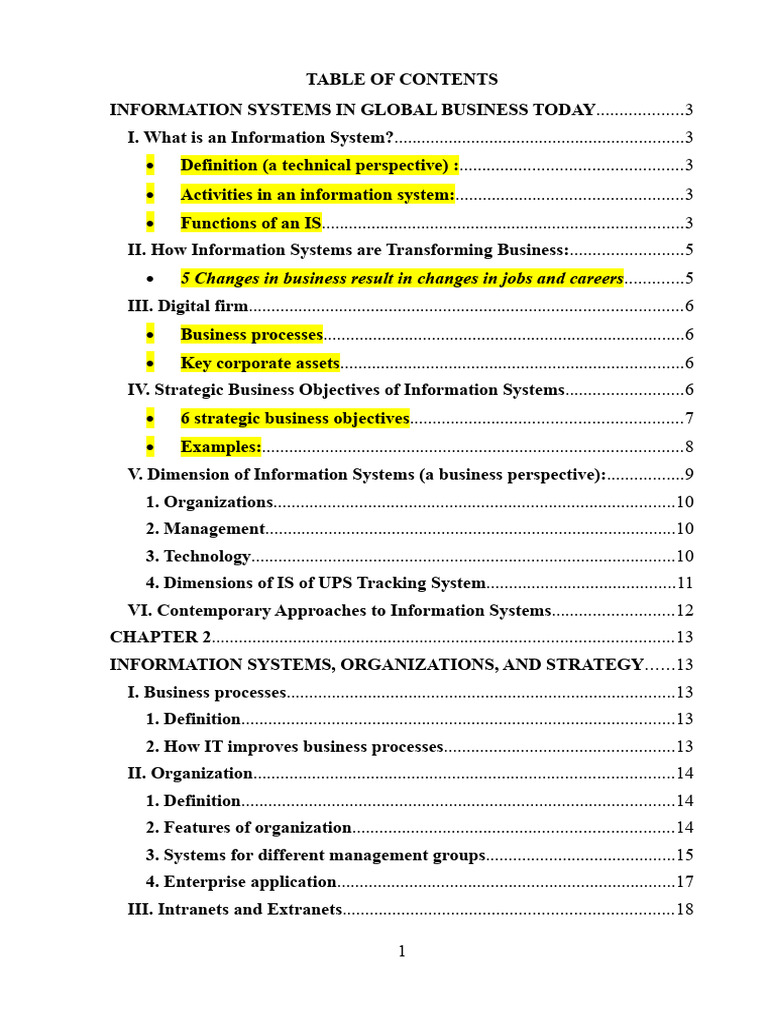 Mis Summary | PDF | Information System | Computer Network
