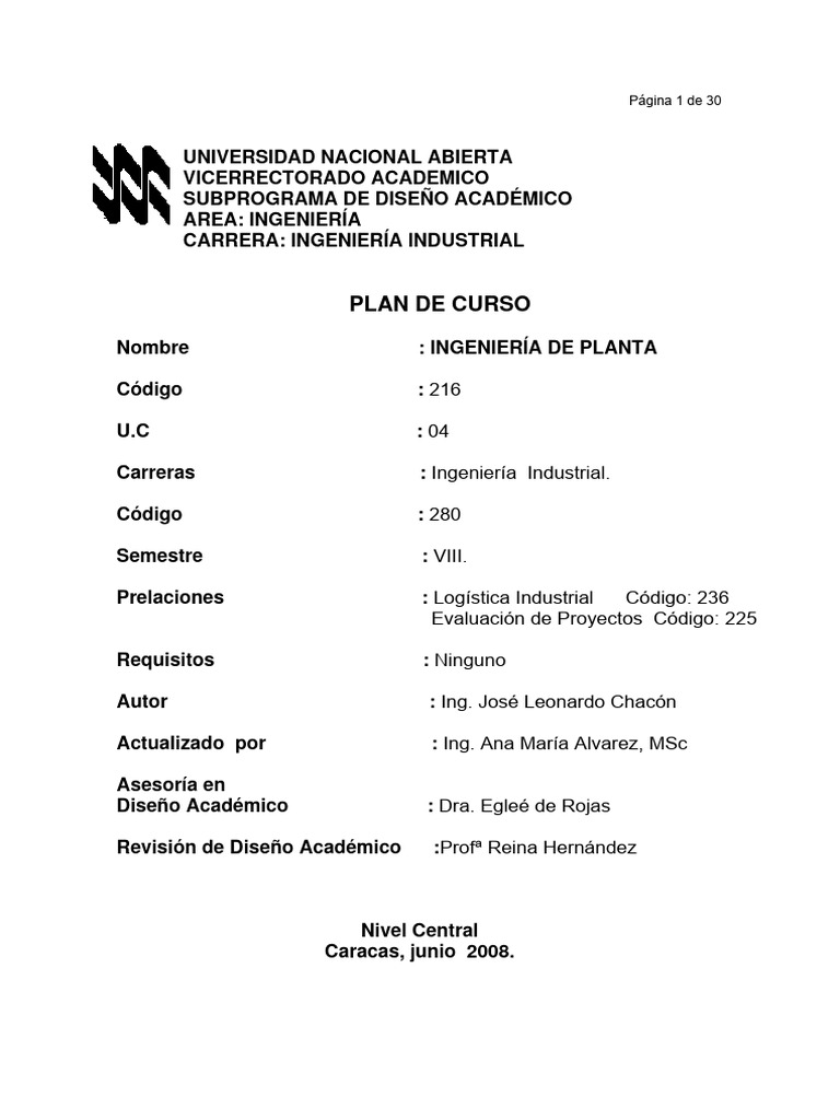 216 - 2008 - 2 Ingeneria de Planta | PDF | Investigación de mercado | Evaluación