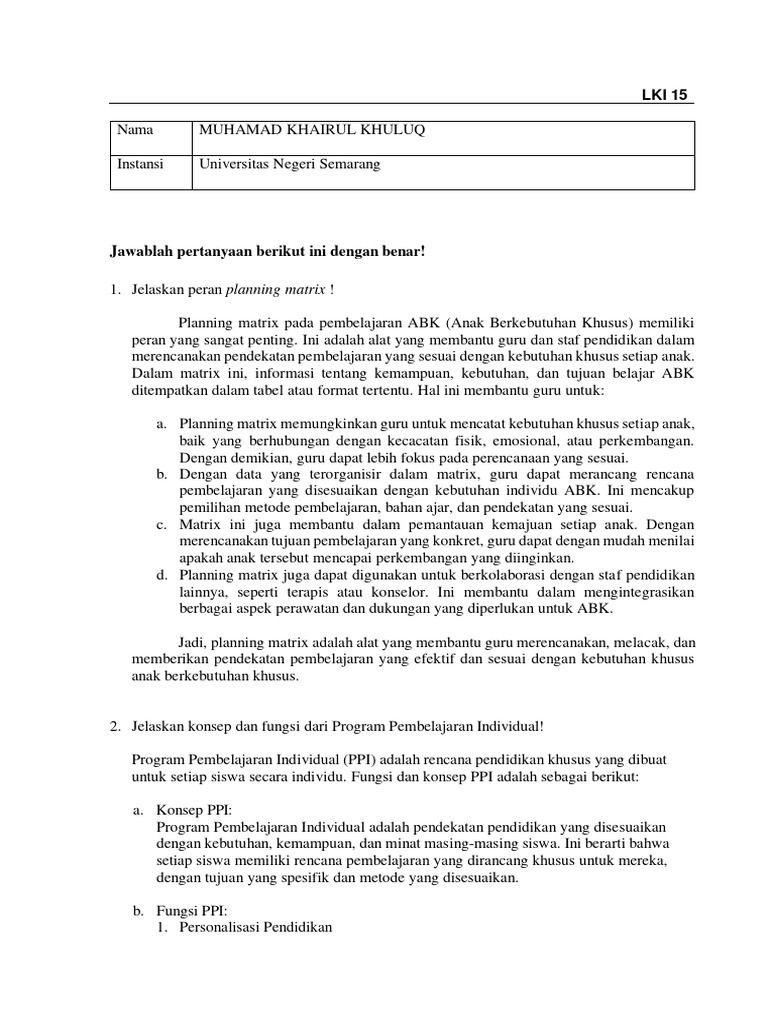 SEL.05.2-T6-3.b. Eksplorasi KonsepMuhamad Khairul Khuluq - Unggah Lembar Kerja | PDF