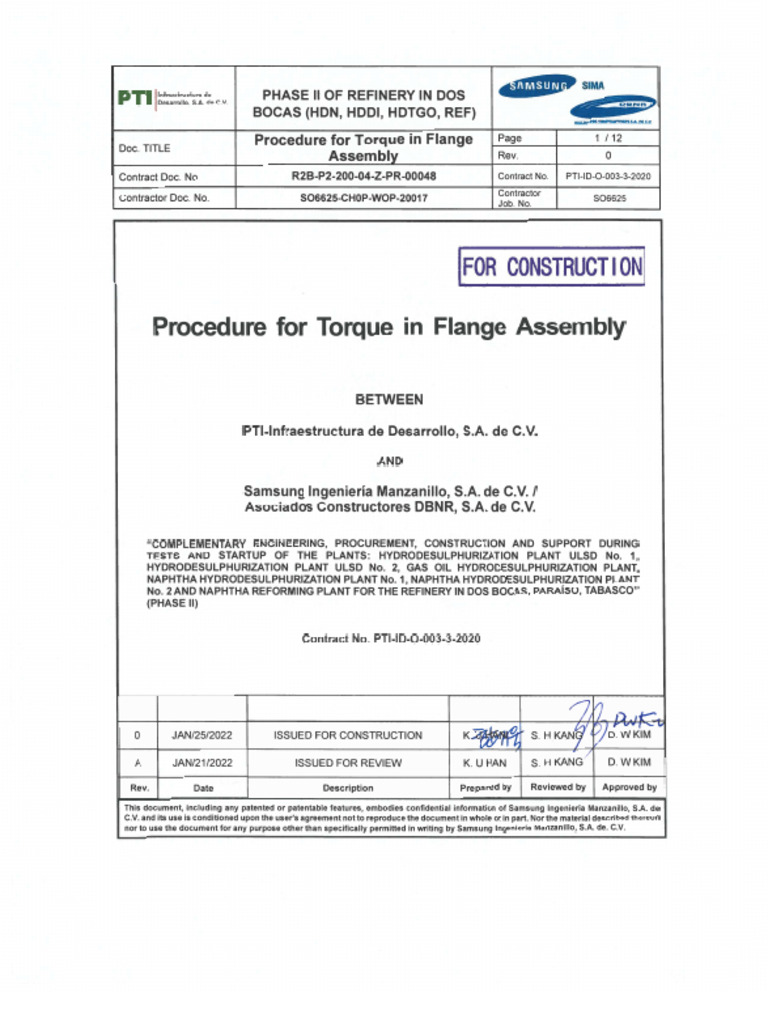 R2B-P2-200-04-Z-PR-00048 - Procedure For Torque in Flange Assembly ...