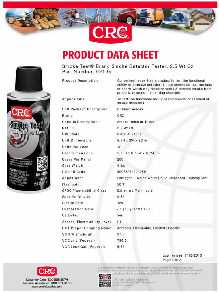 CRC Smoke Detector Tester | PDF