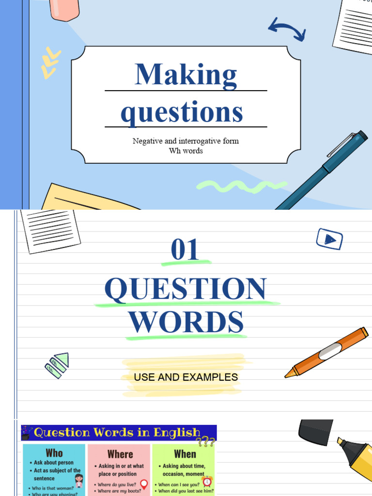 WH Words and Questions | PDF