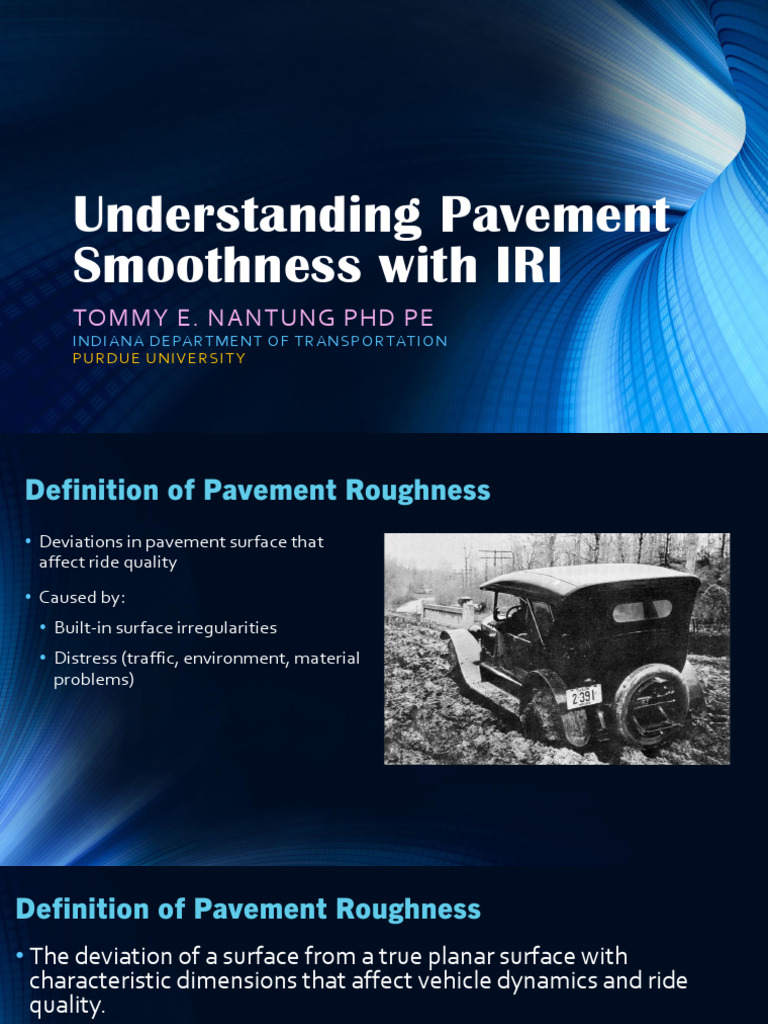 Understanding Pavement Smoothness (IRI) | PDF | Road Infrastructure ...
