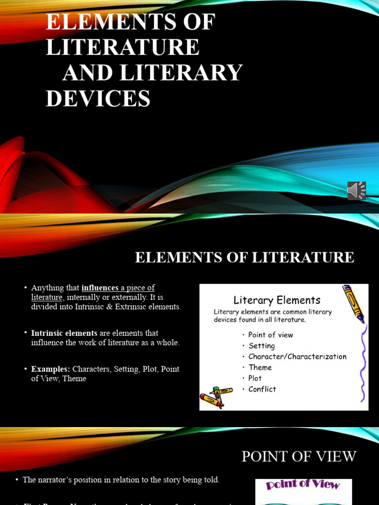 Key Literary Elements and Devices | PDF | General Fiction