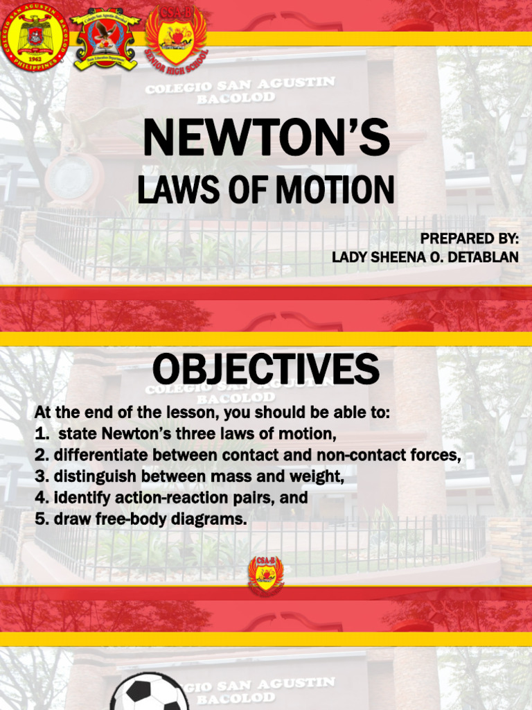 Lesson 5 Newtons Laws | PDF | Force | Newton's Laws Of Motion