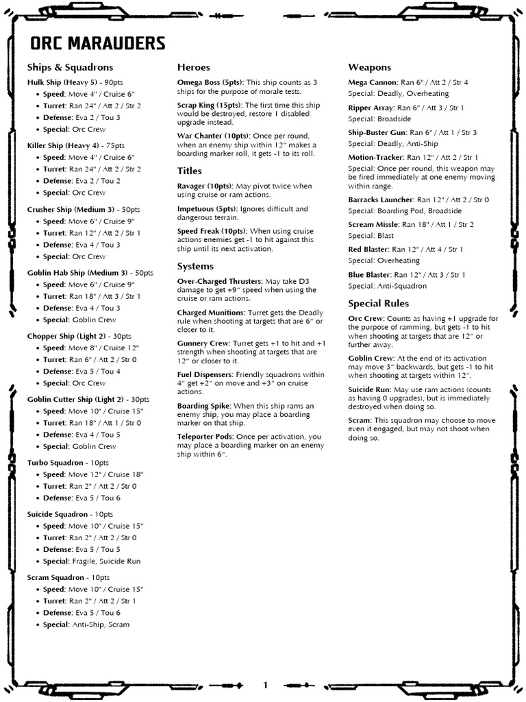 Orc Marauders | PDF | Gun Turret | Military Technology