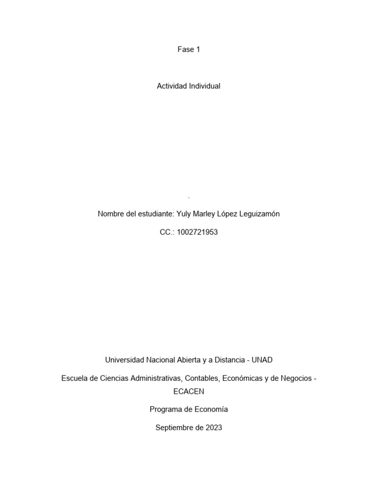 Avances Yuly Lopez. Punto 1 - 4 | PDF | Finanzas y dinero