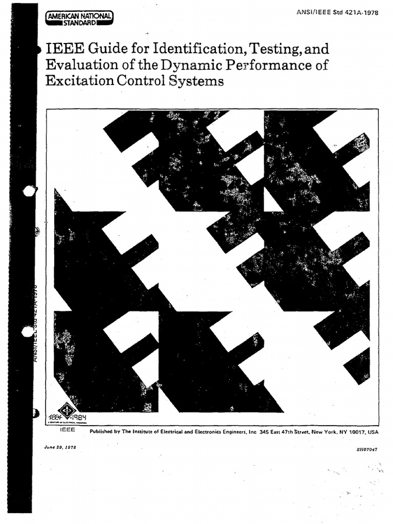 ANSI IEEE STD 421A 1978 IEEEguide Excitation Contrrol Syste PDF