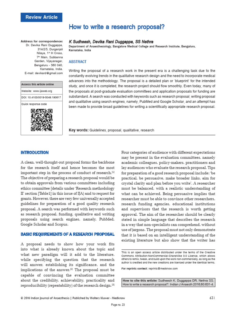 How To Write A Research Proposal | PDF | Methodology | Sampling (Statistics)
