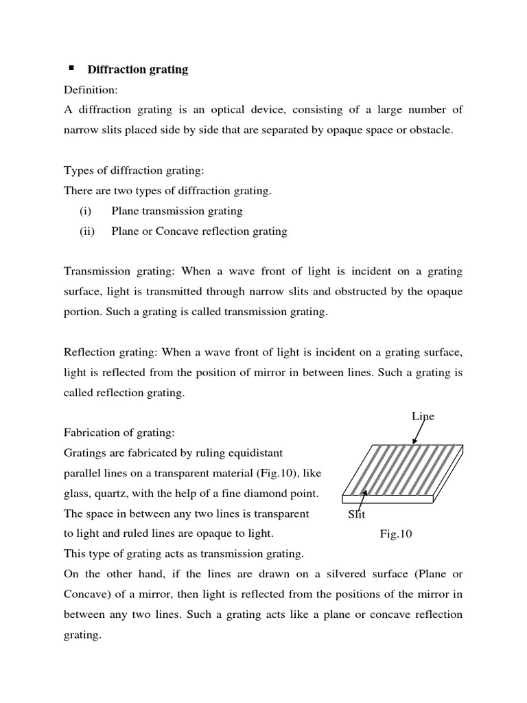 Diffraction 2 | PDF | Diffraction | Mirror
