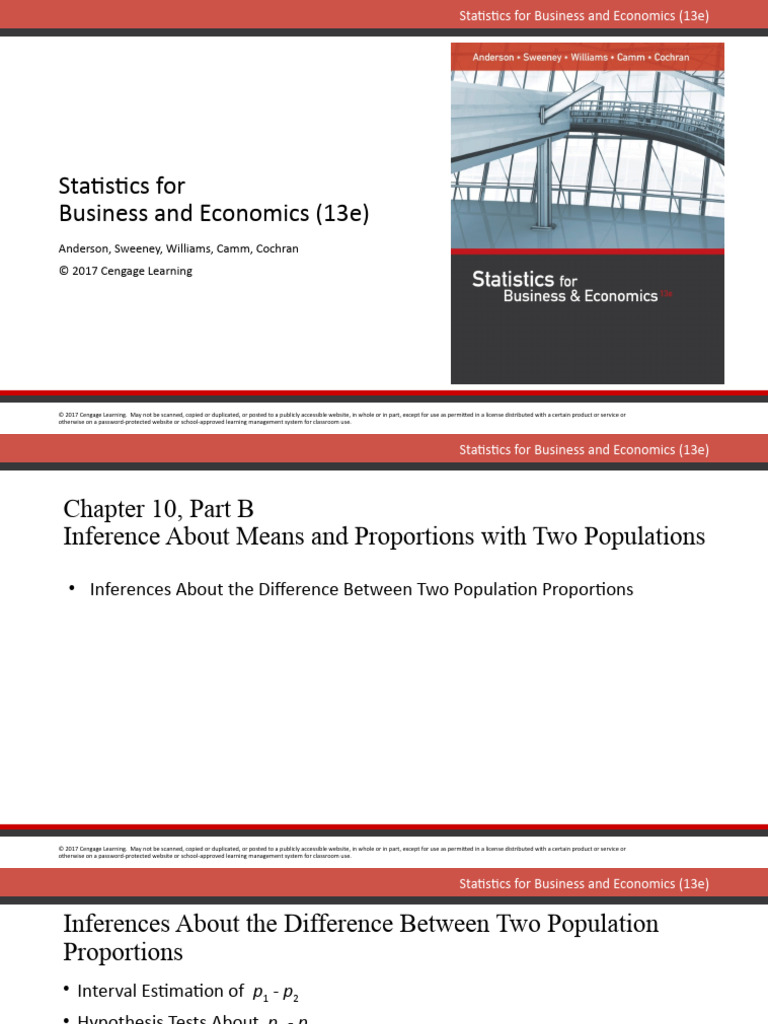 Chap 10 B | PDF | Statistics | Statistical Inference