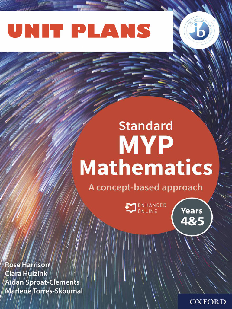 Mathematics - 4 and 5 Standard - Unit Plans - Harrison, Huizink, Sproat ...