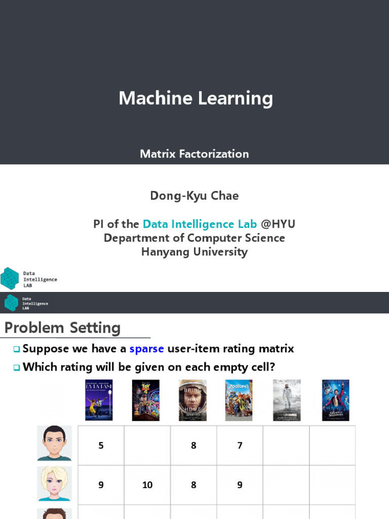 26 Matrix Factorization | PDF | Applied Mathematics | Algorithms